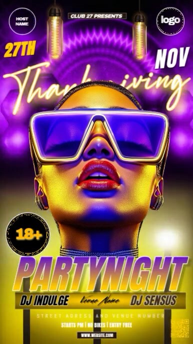 Copy of Thanks Club Party Event Ad Design Template | PosterMyWall