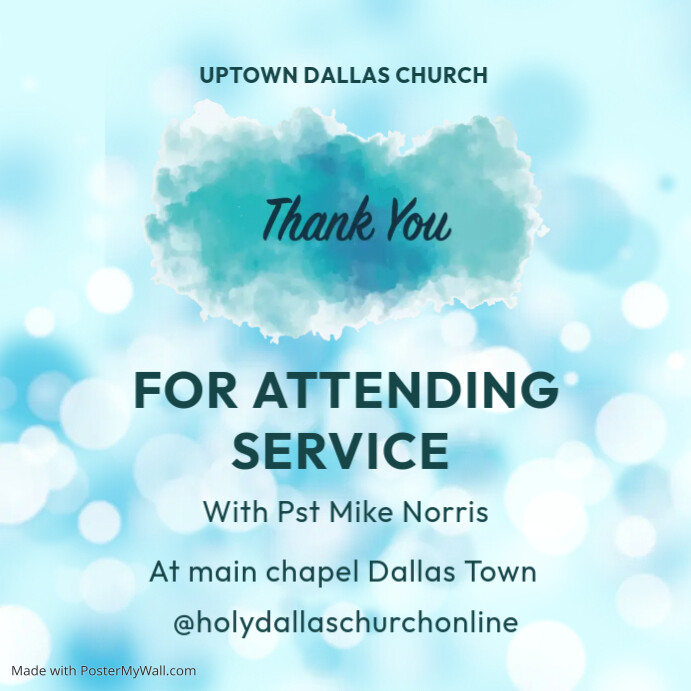 Plantilla de THANKS FOR ATTENDING | PosterMyWall