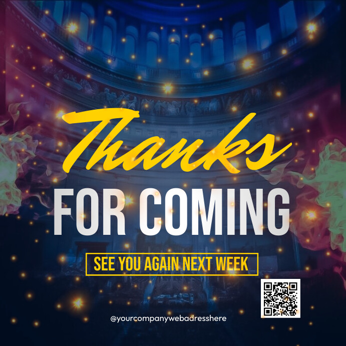 thanks for coming Template | PosterMyWall