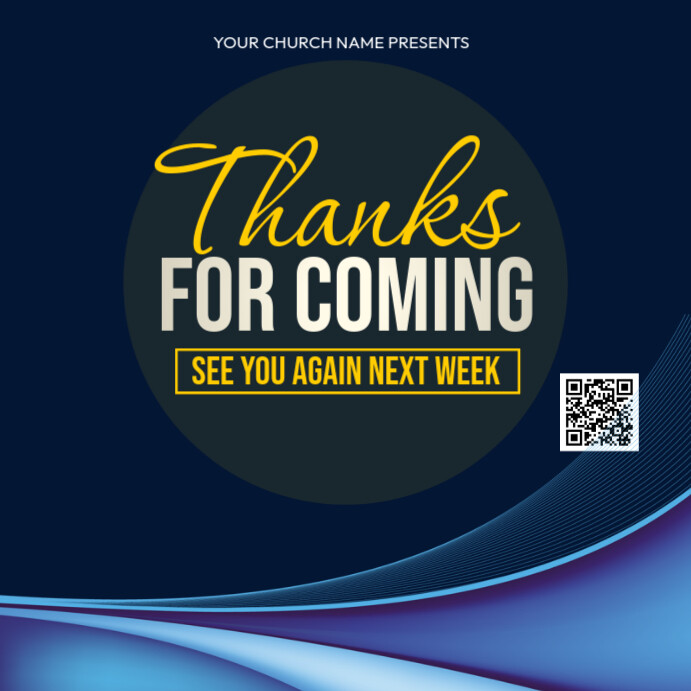 Copy of thanks for coming | PosterMyWall
