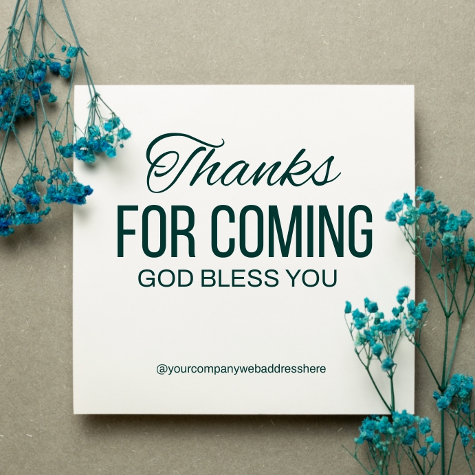 thanks for coming Template | PosterMyWall