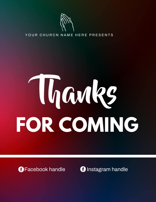 Copy of thanks for coming | PosterMyWall