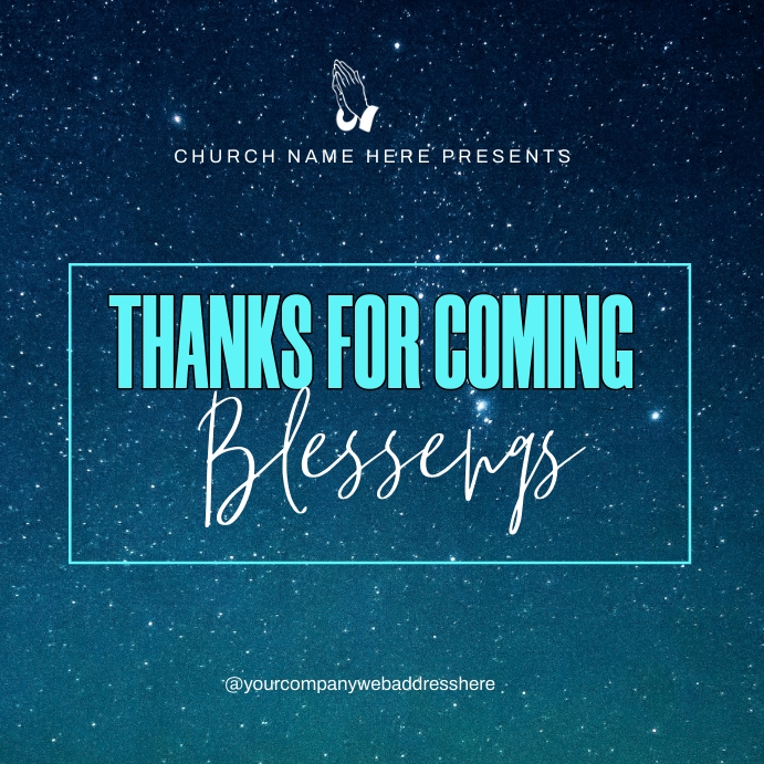 thanks for coming Template | PosterMyWall