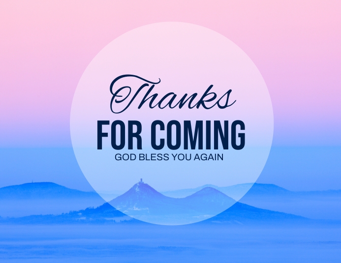 thanks for coming Template | PosterMyWall