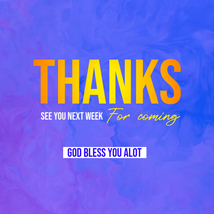 thanks for coming Template | PosterMyWall