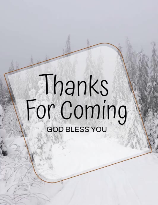 thanks for coming Template | PosterMyWall