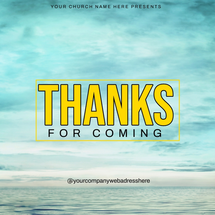 Plantilla de thanks for coming | PosterMyWall