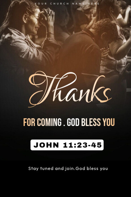 Thanks for coming poster Template | PosterMyWall