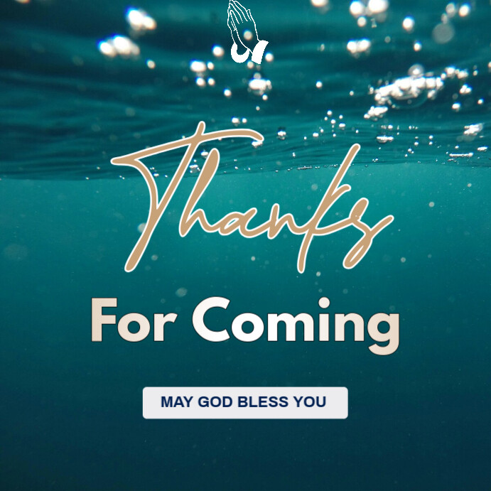 Thanks for coming poster Template | PosterMyWall