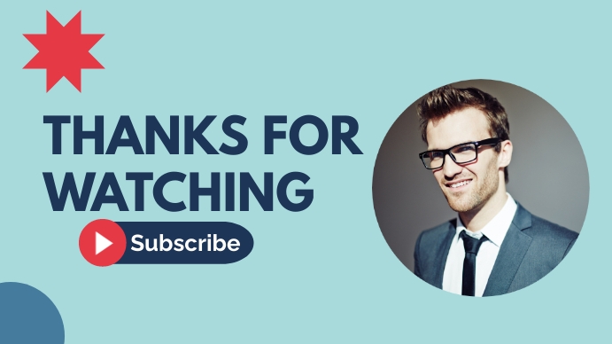 Thanks For Watching Youtube Thumbnail Template | PosterMyWall