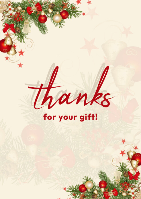 Thanks For Your Gift Template | PosterMyWall