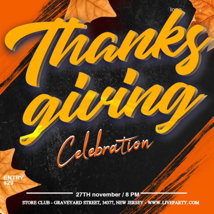 Thanks Giving Ads Template | PosterMyWall