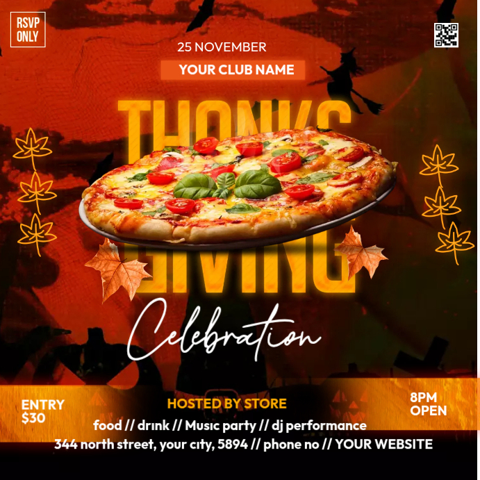 Thanks Giving Ads Template | PosterMyWall