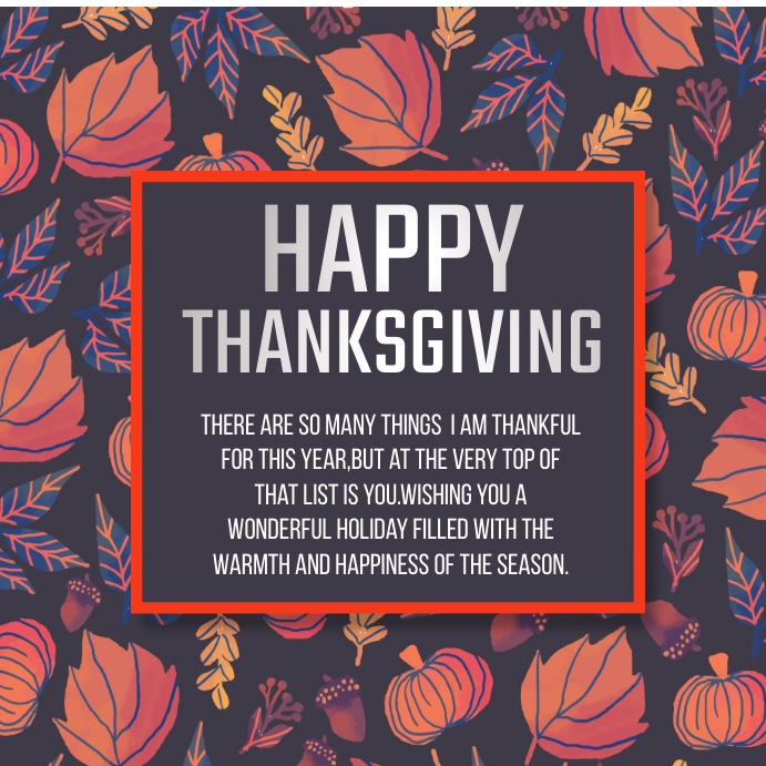 thanks giving card Template | PosterMyWall
