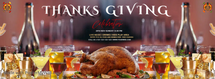 Thanks giving celebration Template | PosterMyWall