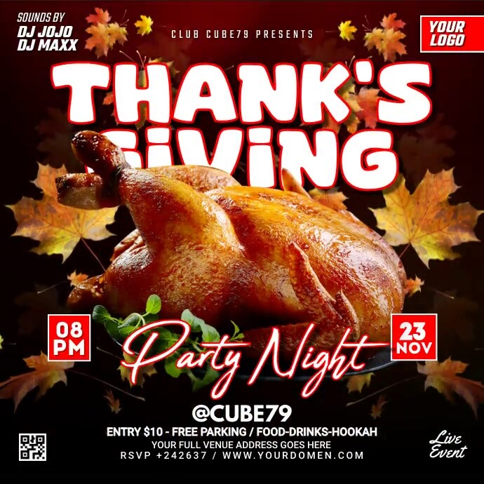 Thanks giving celebration Template | PosterMyWall
