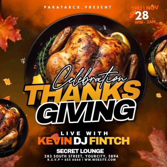 thanks giving celebration Template | PosterMyWall