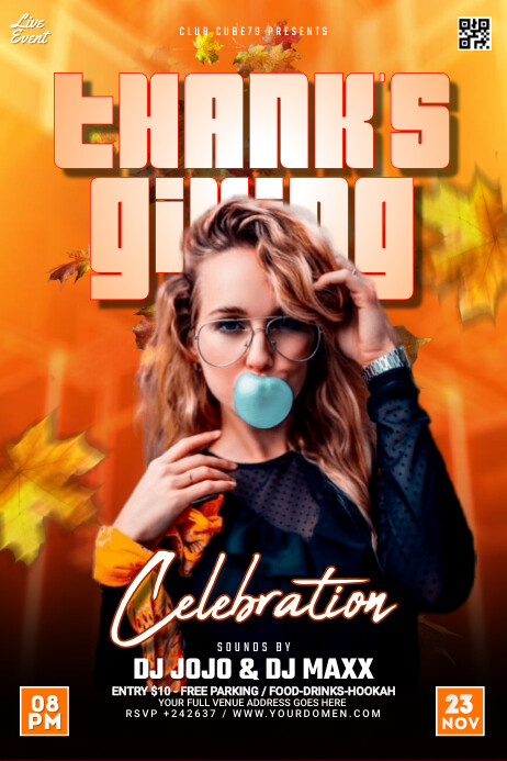 Thanks giving celebration Template | PosterMyWall