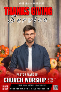 thanks giving church Template | PosterMyWall