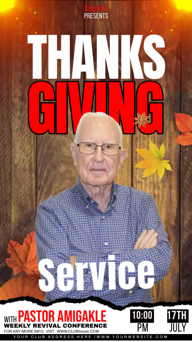 thanks giving church Template | PosterMyWall