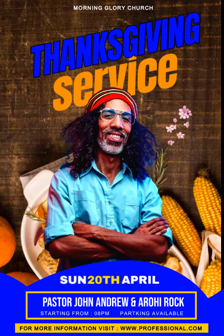 thanks giving church Template | PosterMyWall