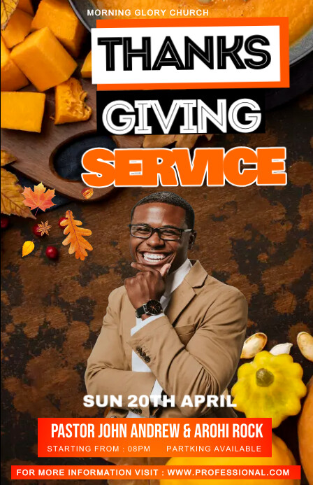 thanks giving church Template | PosterMyWall