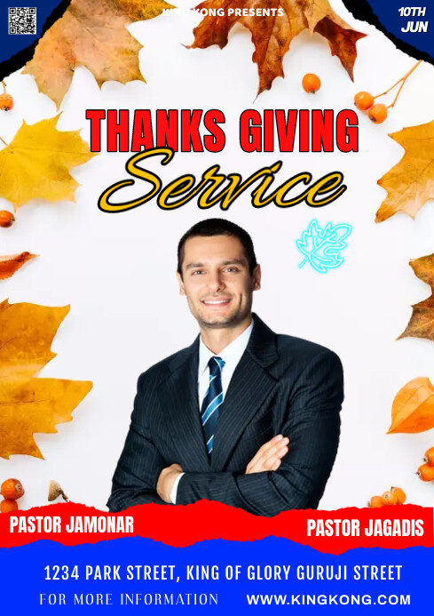 thanks giving church Template | PosterMyWall