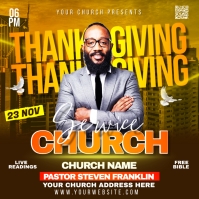 Thanks giving church flyer Template | PosterMyWall