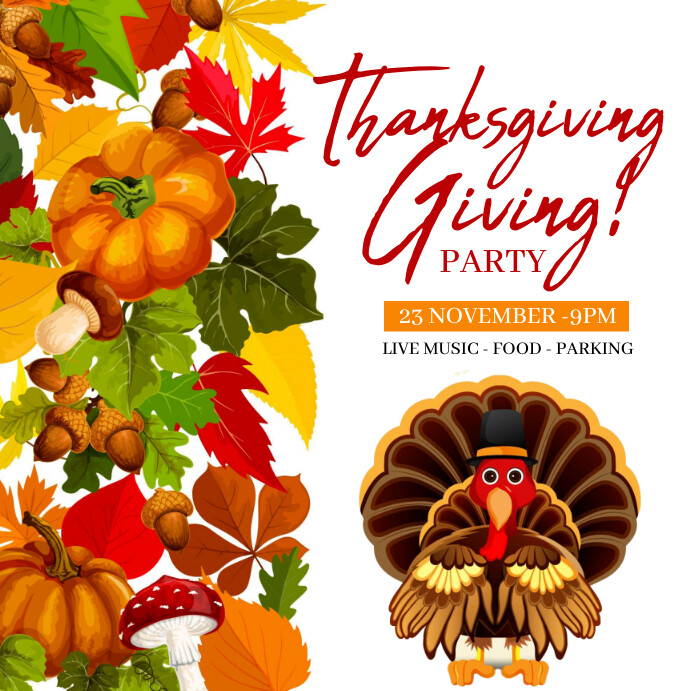 Thanks Giving Day Template | PosterMyWall