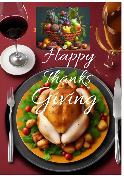 Thanks giving day flyer Template | PosterMyWall