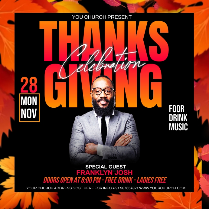 Thanks giving Template | PosterMyWall