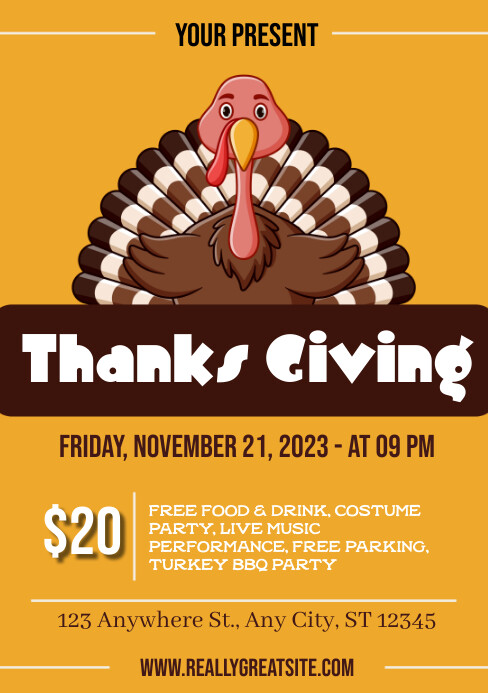 Thanks Giving Template | PosterMyWall