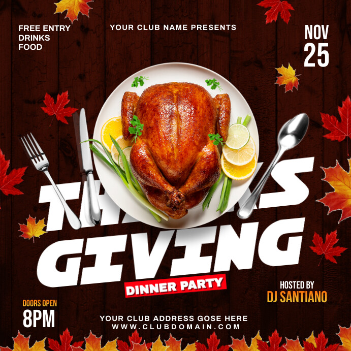 Thanks giving Template | PosterMyWall