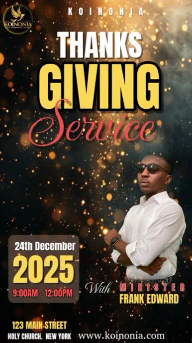 Thanks Giving Template | PosterMyWall