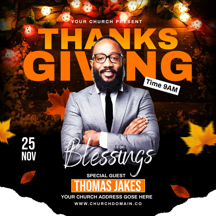 Copy of Thanks giving | PosterMyWall