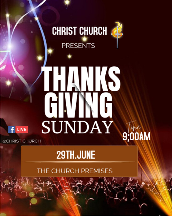 Copy of THANKS GIVING | PosterMyWall