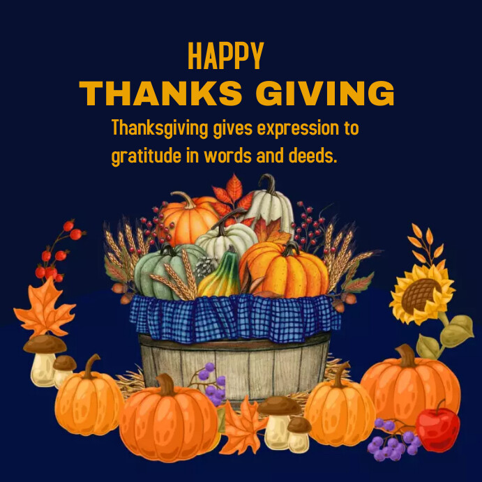 Thanks giving Template | PosterMyWall