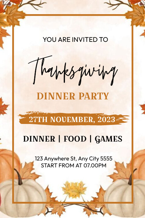 THANKS GIVING Template | PosterMyWall