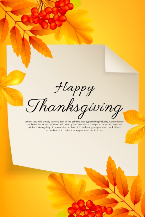 thanks giving Template | PosterMyWall
