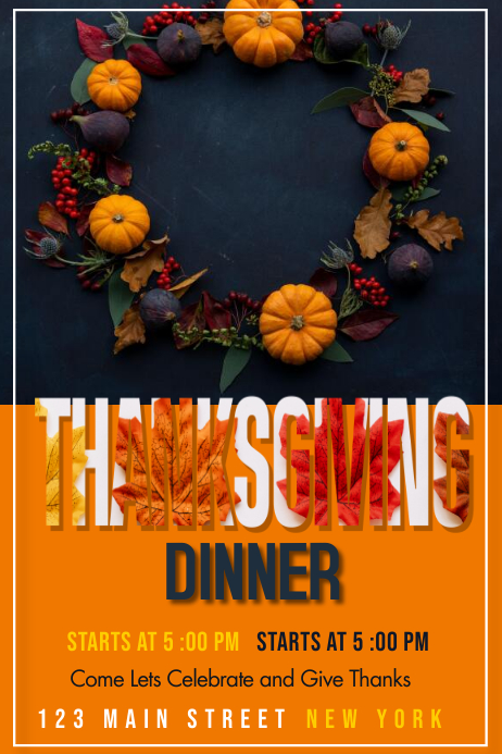 Thanks Giving Template | PosterMyWall
