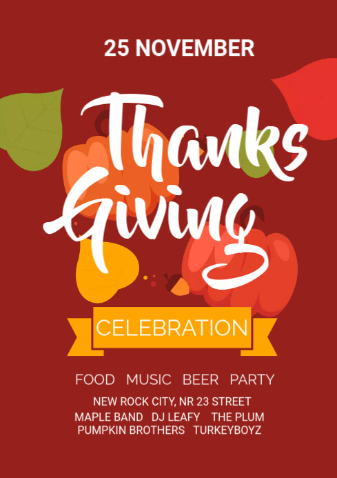 Thanks Giving Template | PosterMyWall