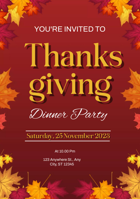 thanks giving Template | PosterMyWall