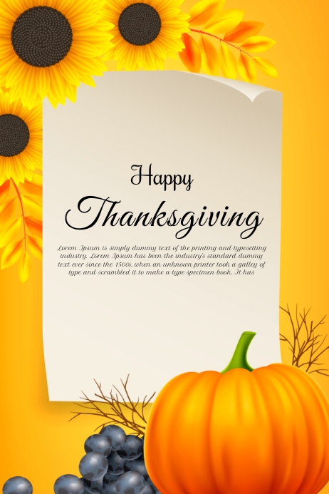 thanks giving Template | PosterMyWall