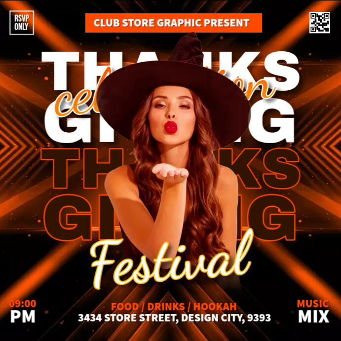 Thanks Giving Festival Template | PosterMyWall