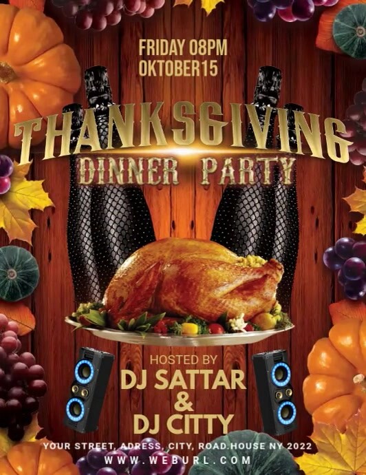Thanks Giving Flyer Template | PosterMyWall
