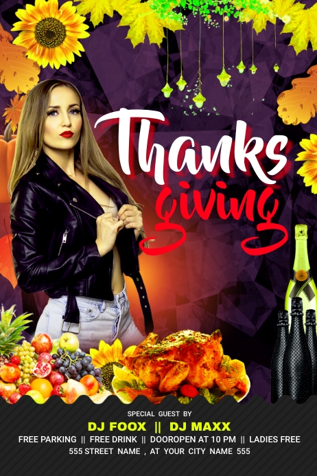 thanks giving flyer Template | PosterMyWall