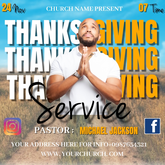 Thanks giving flyer Template | PosterMyWall