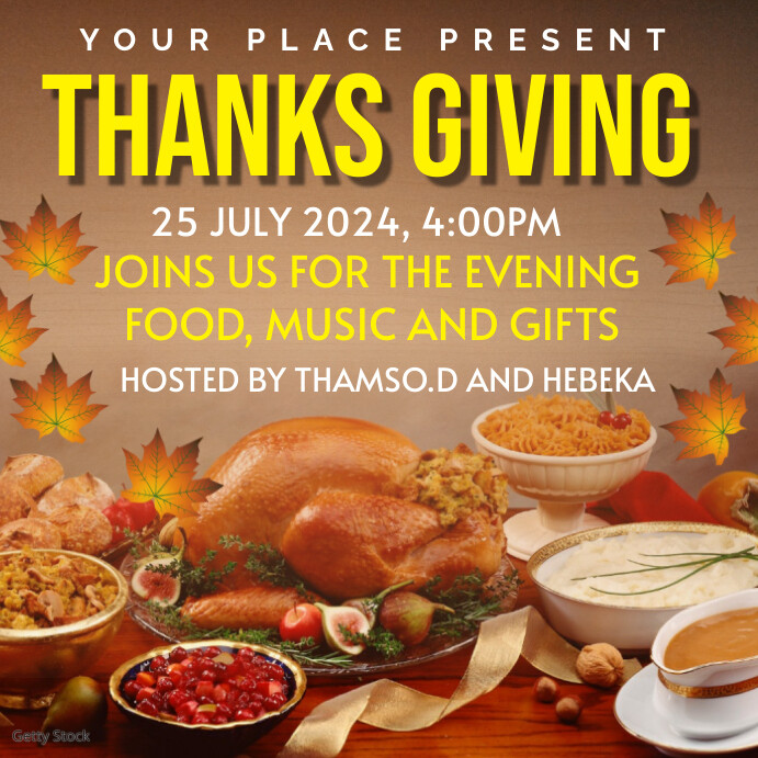 Plantilla de Thanks Giving Flyer | PosterMyWall