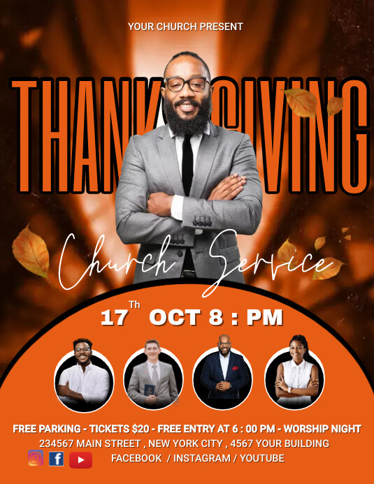 Thanks giving flyer Template | PosterMyWall