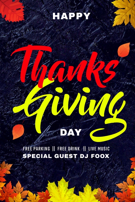 Copy of thanks giving flyer | PosterMyWall